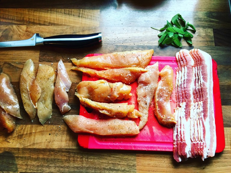 Maishuhn mit Salbei und Bacon - Holla die Kochfee