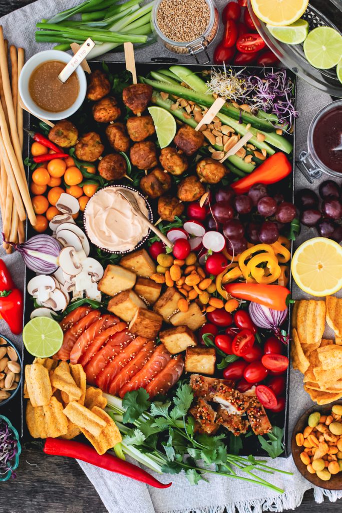 Eiweißreiche Snack-Platte ohne Fleisch - Holla die Kochfee