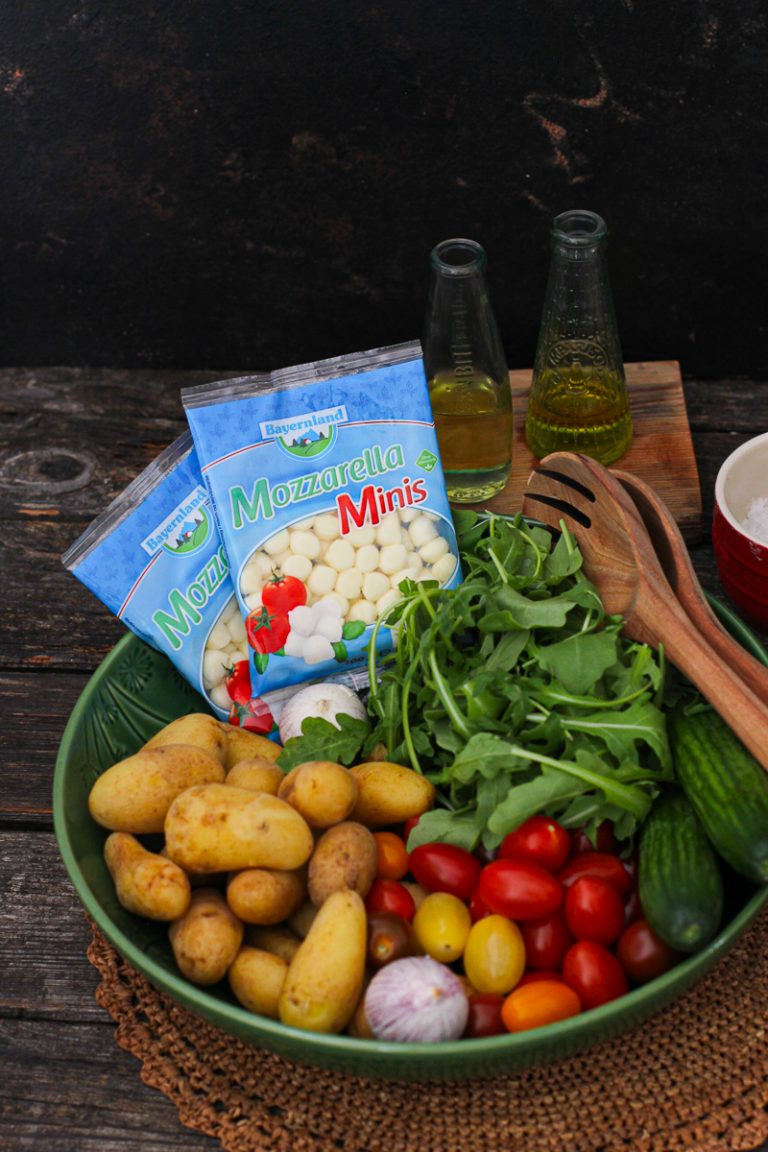 Italienischer Kartoffelsalat mit Mozzarella Minis - Holla die Kochfee