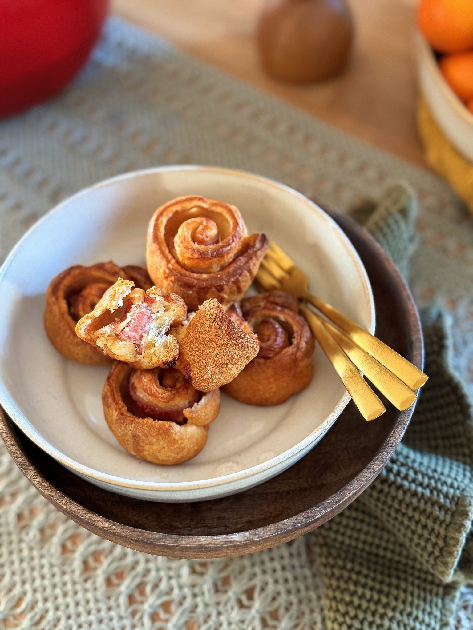 Schinken-Käse Cronuts - der schnelle Snack - Holla die Kochfee